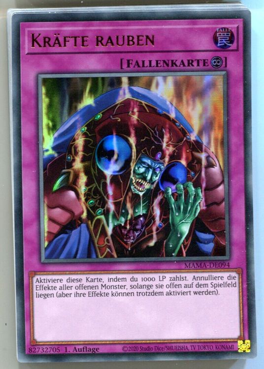 Yu-GI-OH Kräfte Rauben Ultra Rare MAMA-DE094 (Neu und originalverpackt ...