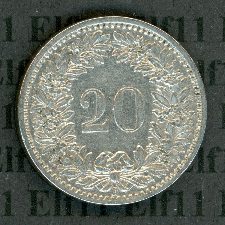 CHF___0.20 1908 ss 20 Rappen (Gebraucht) in Widnau für CHF 2 – mit Lieferung auf Ricardo kaufen