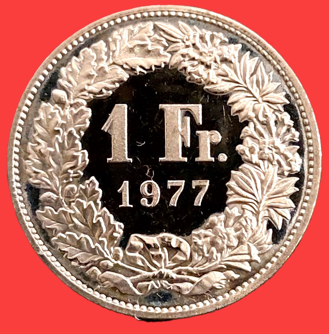 1 Franken 1977 stgl. / aus Münzsatz (Neu (gemäss Beschreibung)) in Arch für CHF 8 – mit ...