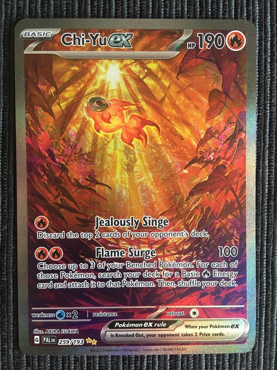 Pokemon Paldea Evolved Chi-Yu Alt Art EX Engliscu (Neu (gemäss ...