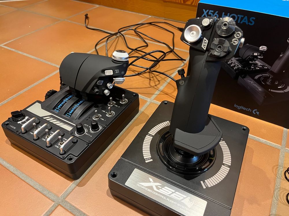 Logitech X56 H.O.T.A.S. (Hotas/Joystick/Throttle) (Neu (gemäss ...