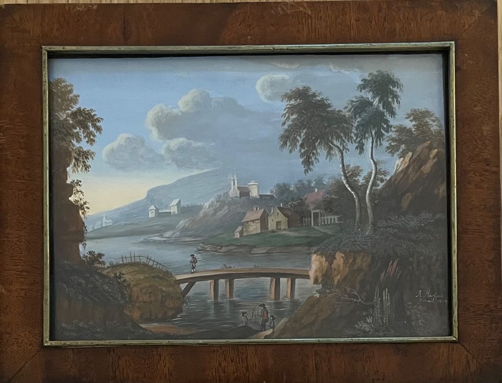 Antike Guoasch Gemälde aus 1809 Jahre Unl Sig | Kaufen auf Ricardo