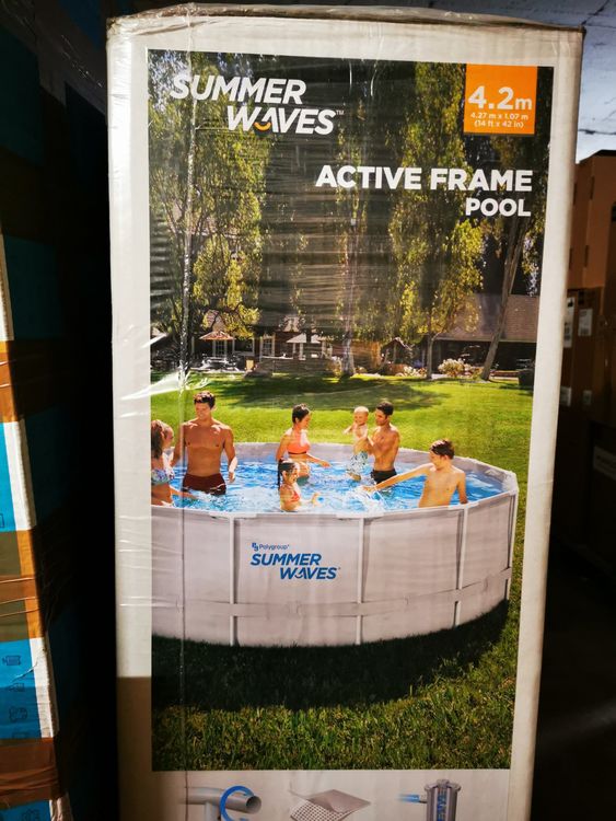 Polygroup Summer Waves Frame Pool Set 427 x 107 (Neu und ...