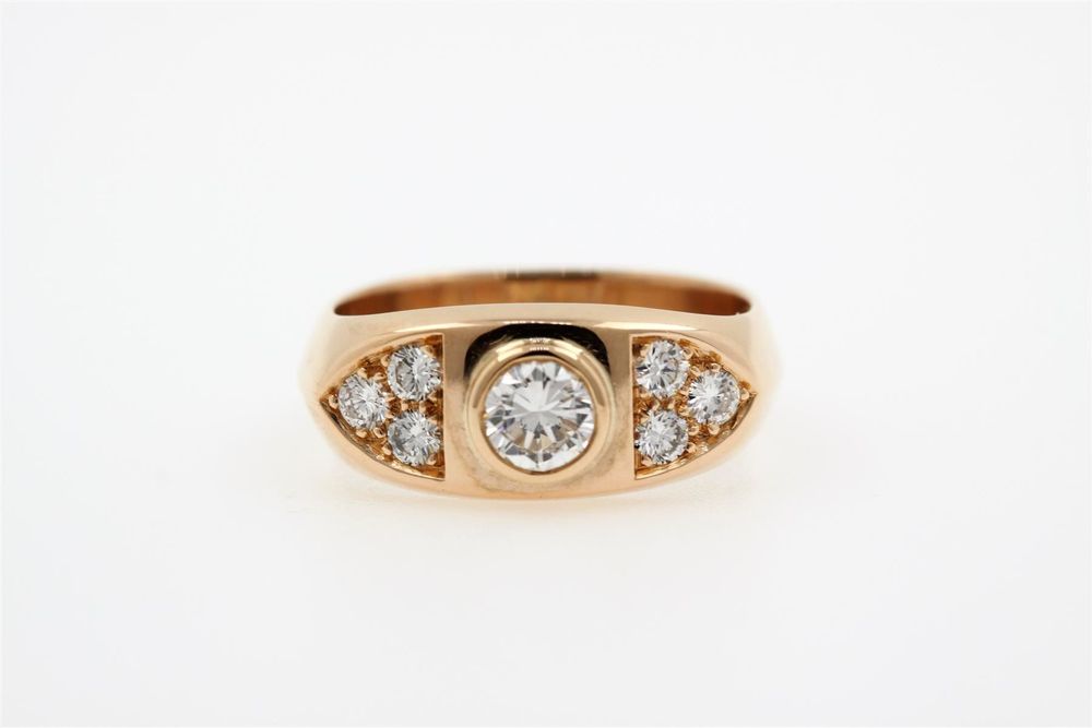 Brillantring 0.5ct Mittelstein 18K Rosegold *S3676 (Gebraucht) in ...
