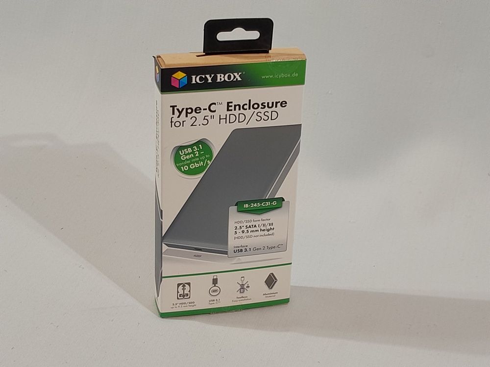 ICY BOX USB Type-C Gehäuse für 2,5" HDD / SSD | Kaufen auf Ricardo
