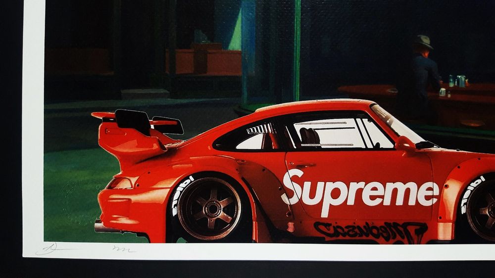 Death NYC Pop Art Druck " Hopper Nighthawks Porsche 911 (Neu (gemäss ...