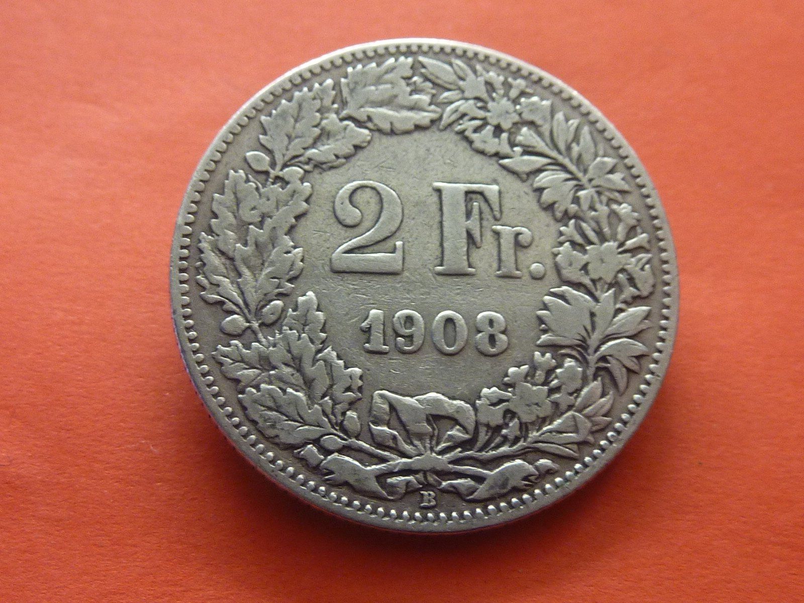 2 Fr. 1908 sehr rar nur 200`000 Prägungen. (Gebraucht) in Seon für CHF ...