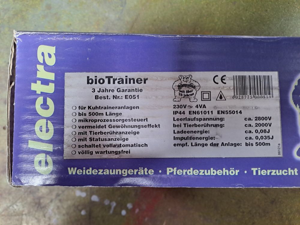 Weidezaungerät Viehüter Electra Bio Trainer (Gebraucht) in Stein AR für ...