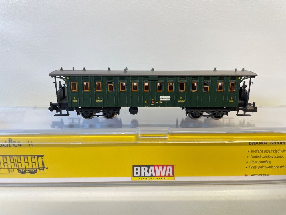 Brawa 65024 C4 Personenwagen SBB Epoche I (Neu (gemäss Beschreibung ...