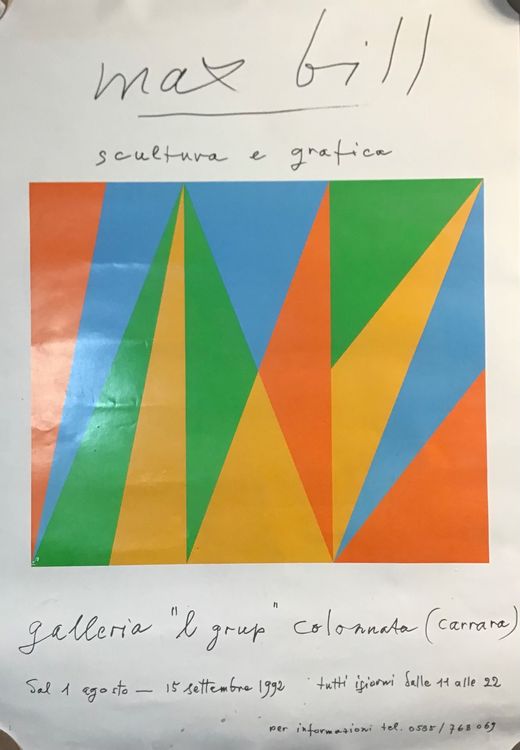 Max BILL (1908-1994 ) Grosse Litho Plakat | Kaufen auf Ricardo