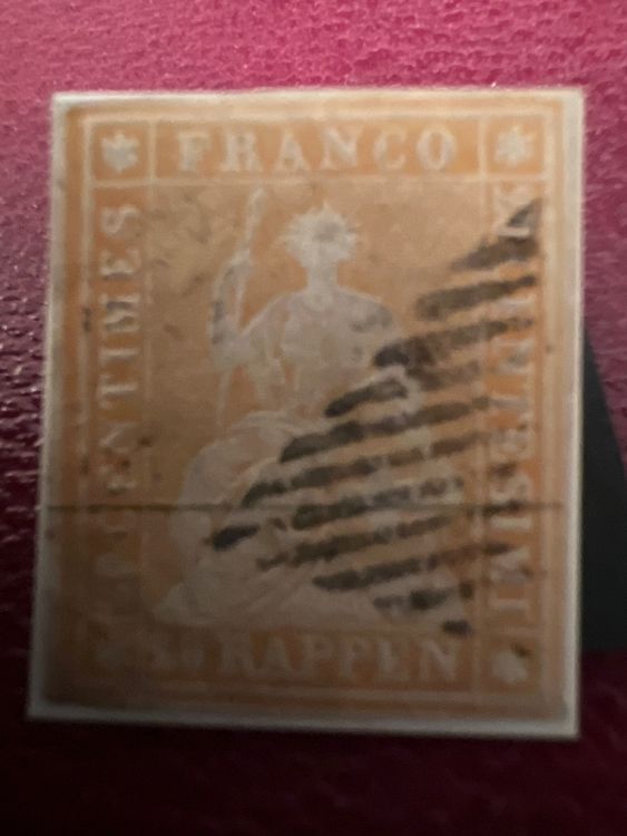 1 timbre oblitéré Strubel 25D selon photo (Gebraucht) in Charmey ...