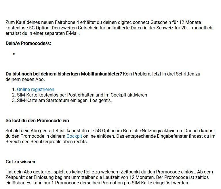 Digitec Connect Gutschein 5G | Kaufen auf Ricardo
