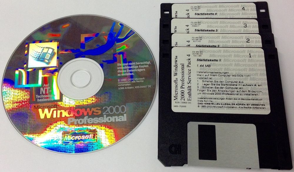 Microsoft X09-76171DE Windows 2000 Professional SP4 deutsch (Gebraucht ...