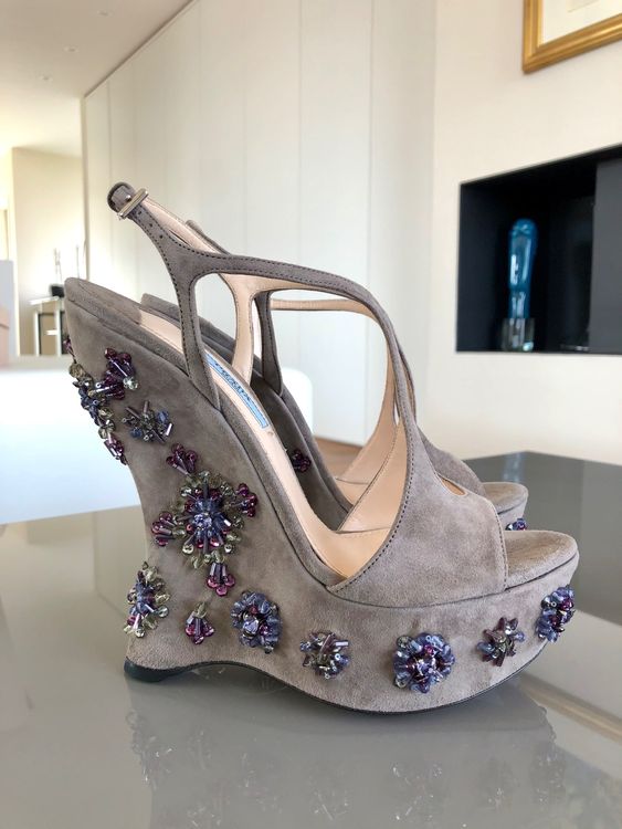 BRAND NEW AUTHENTIC PRADA WEDGES, SIZE 36,5 (Neu und originalverpackt ...