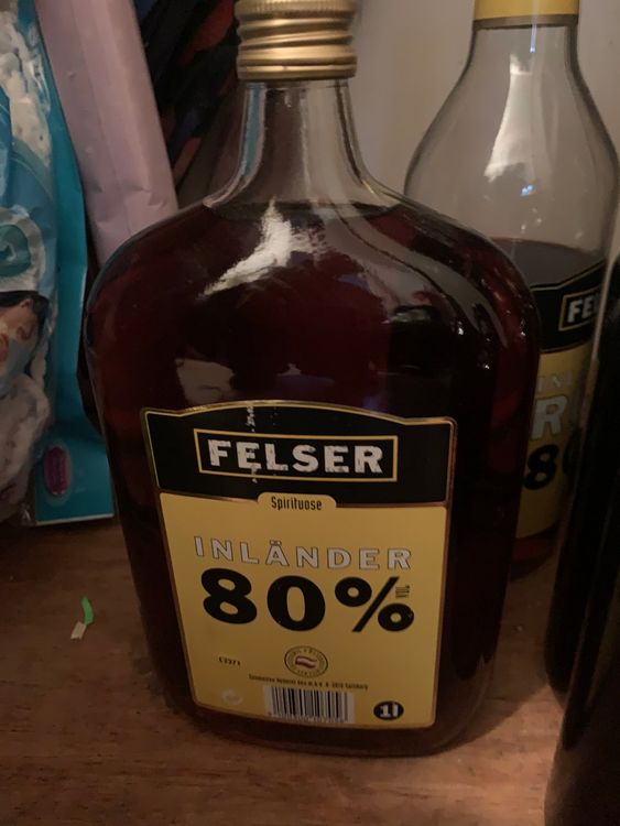 RUM 7x 1Lt. Flaschen Felser Inländer 80% (Neu und originalverpackt) in ...
