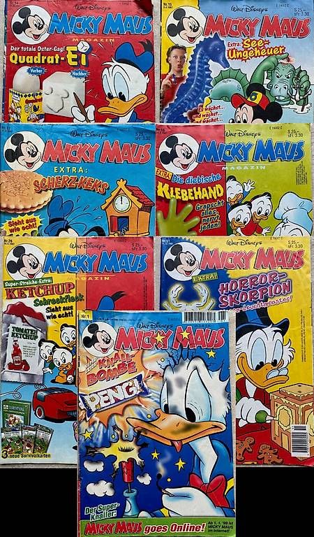 35 Micky Maus Comics Hefte aus den Jahren 1995/96/97/98 (Gebraucht) in ...