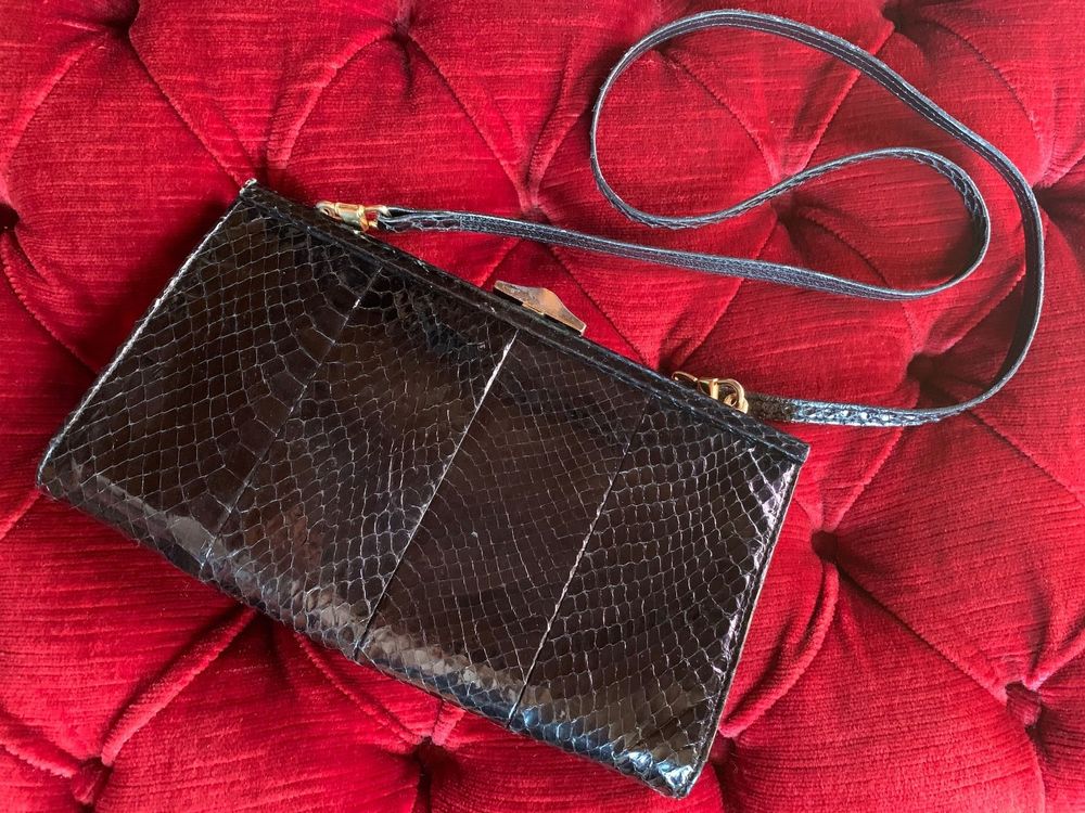 VINTAGE EXOTIC Handtasche aus 100% Pythonleder (Gebraucht) in für CHF 20 – mit Lieferung auf ...