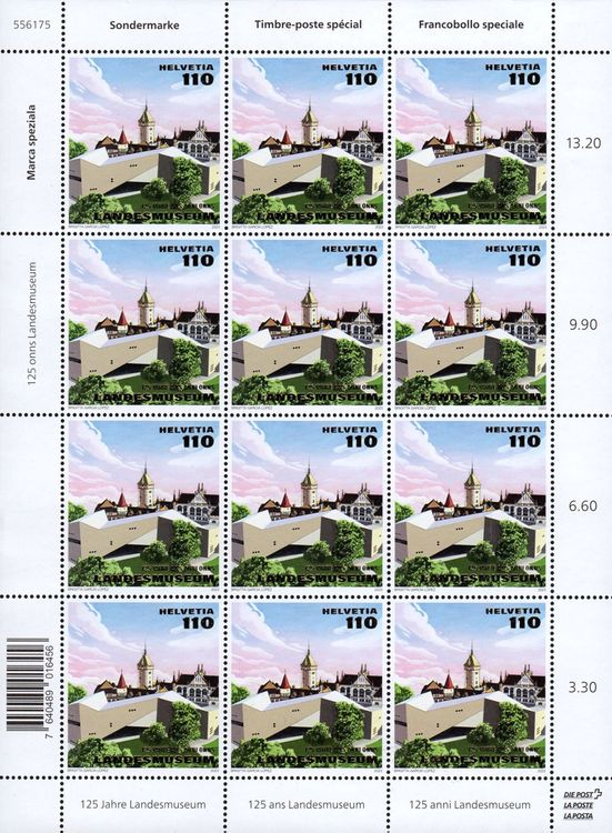 Bogen Landesmuseum in Zürich** 2023 (Neu (gemäss Beschreibung)) in ...