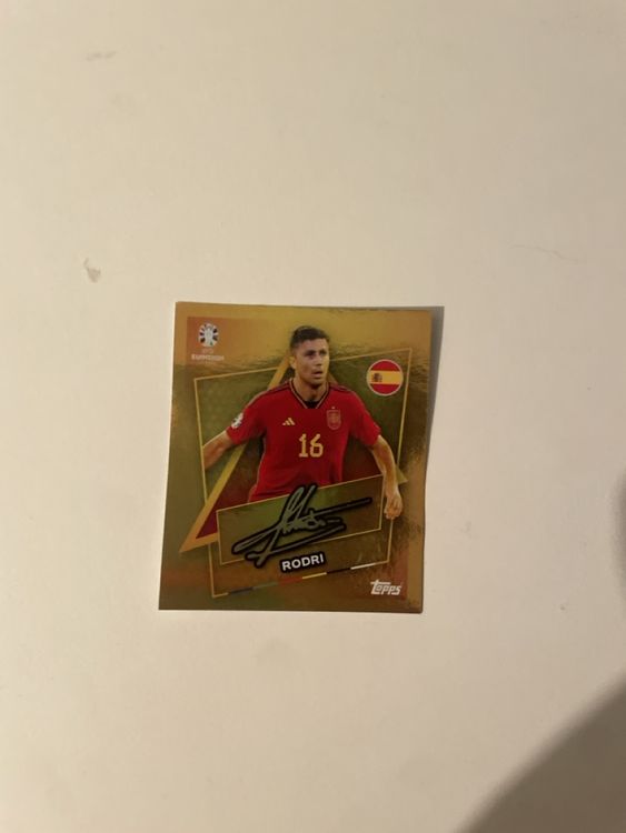 Rodri Spezialkarte Gold mit Unterschrift ESP/SP (Neu (gemäss ...