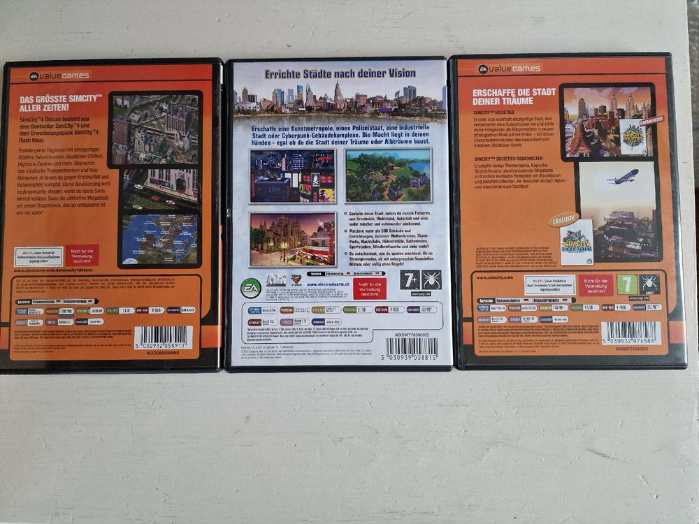 SimCity 4, Societies & Deluxe Edition PC-Spiele Set Top (Gebraucht) in ...