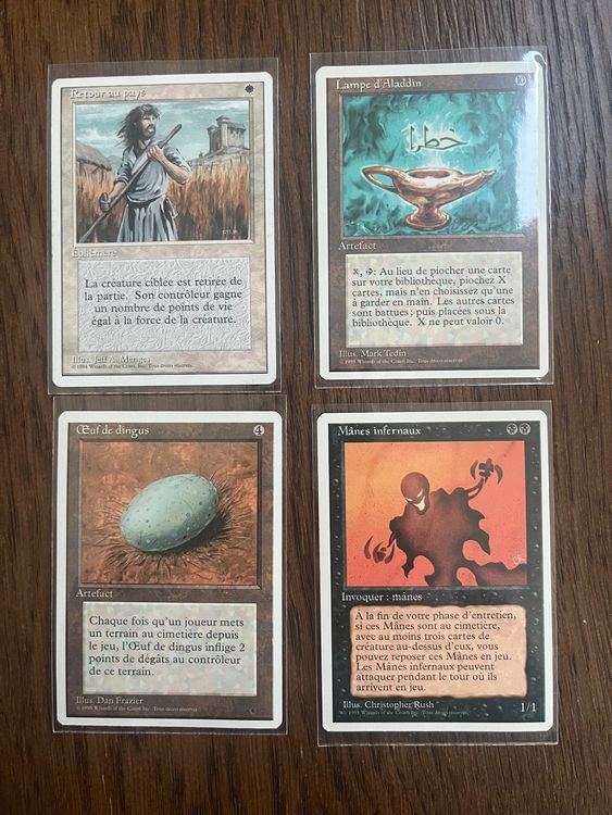 Vends lot de 4 cartes rares Magic The Gathering en français | Kaufen ...