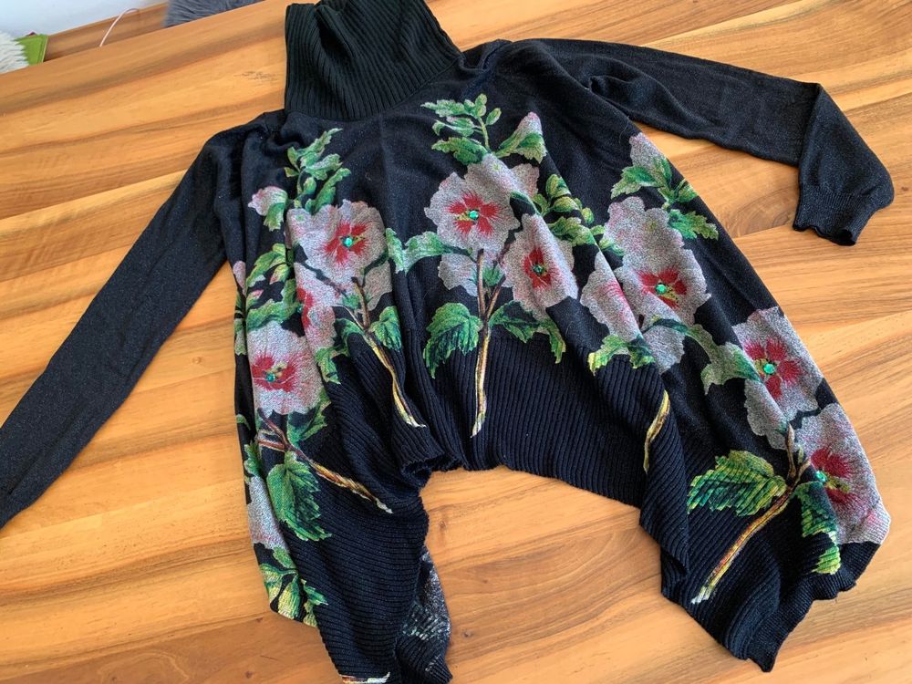 DESIGUAL super raffiinierter Poncho Pullover Gr. XS/S/M/L (Neu (gemäss ...