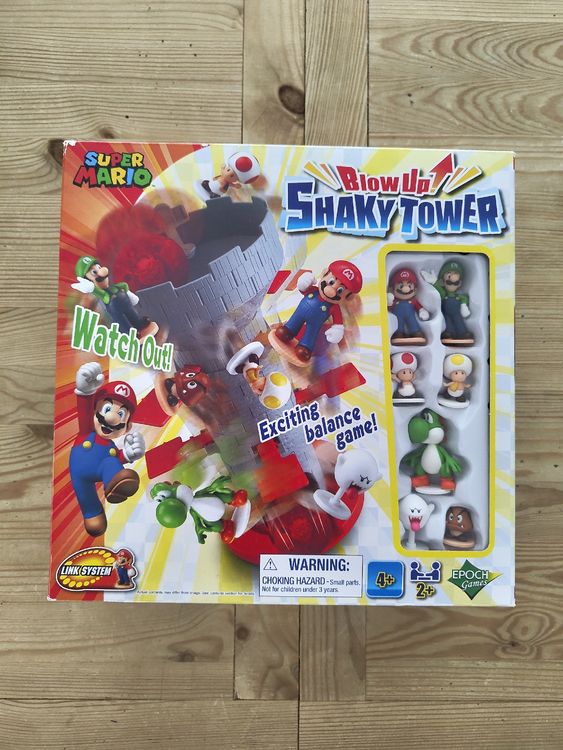 Super Mario - Blow Up! Shaky Tower - Brettspiel, Nintendo (Neu (gemäss ...
