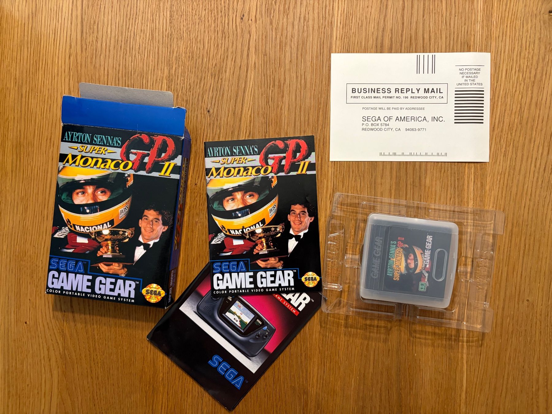 Sega Game Gear - Super Monaco GP2 Senna / Komplett OVP / CIB (Gebraucht ...