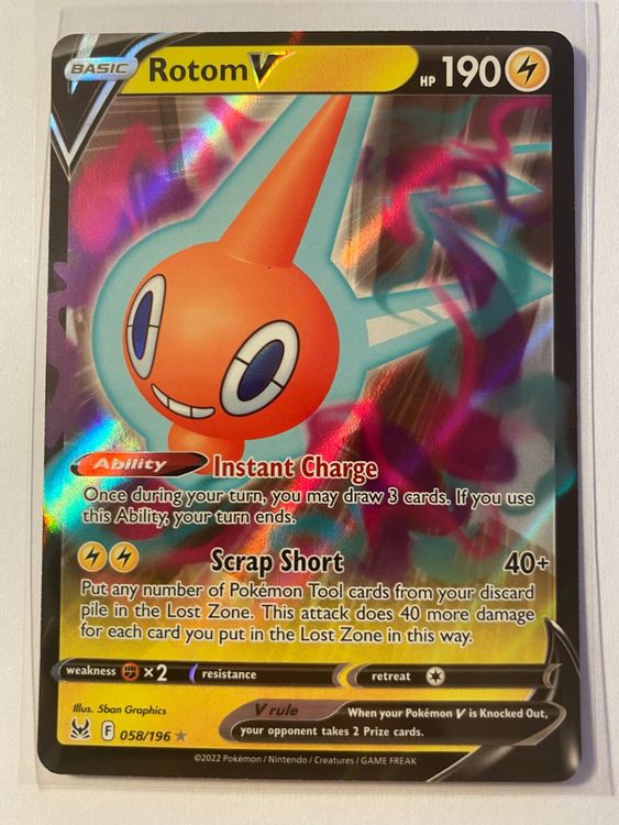 Pokemon Rotom V 058/196 Lost Origin EN (Neu (gemäss Beschreibung)) in Elgg für CHF 1.5 – mit ...