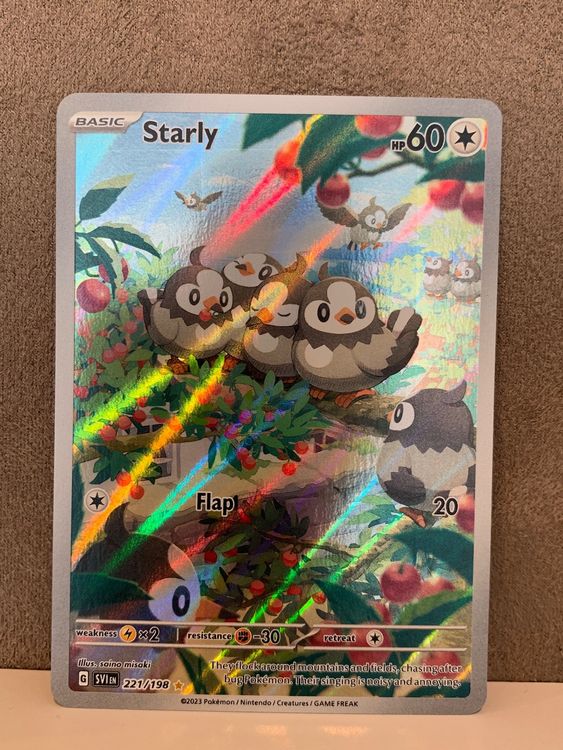 221/198 Starly ENG Pokemon Scarlet & Violet | Acheter sur Ricardo