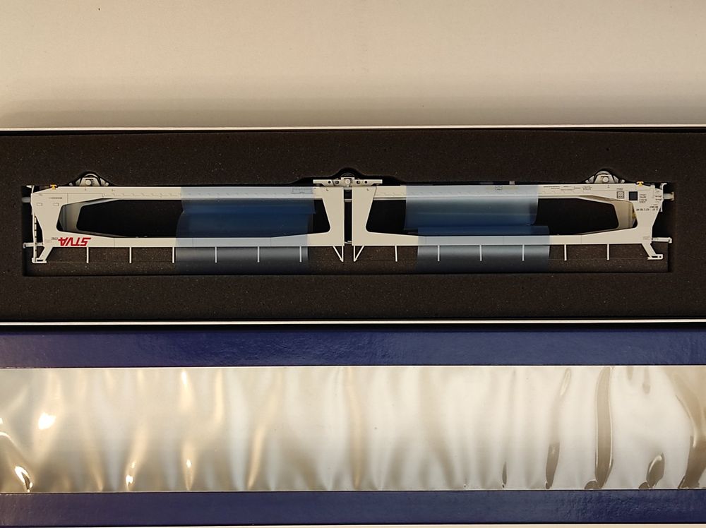 Autotransportwagen "STVA" grau 3 Achsig der SNCF von Roco H0 (Neu und ...