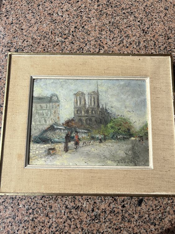 Gemälde von Zuber - Paris Impressionismus, gerahmt, signiert (Neu ...