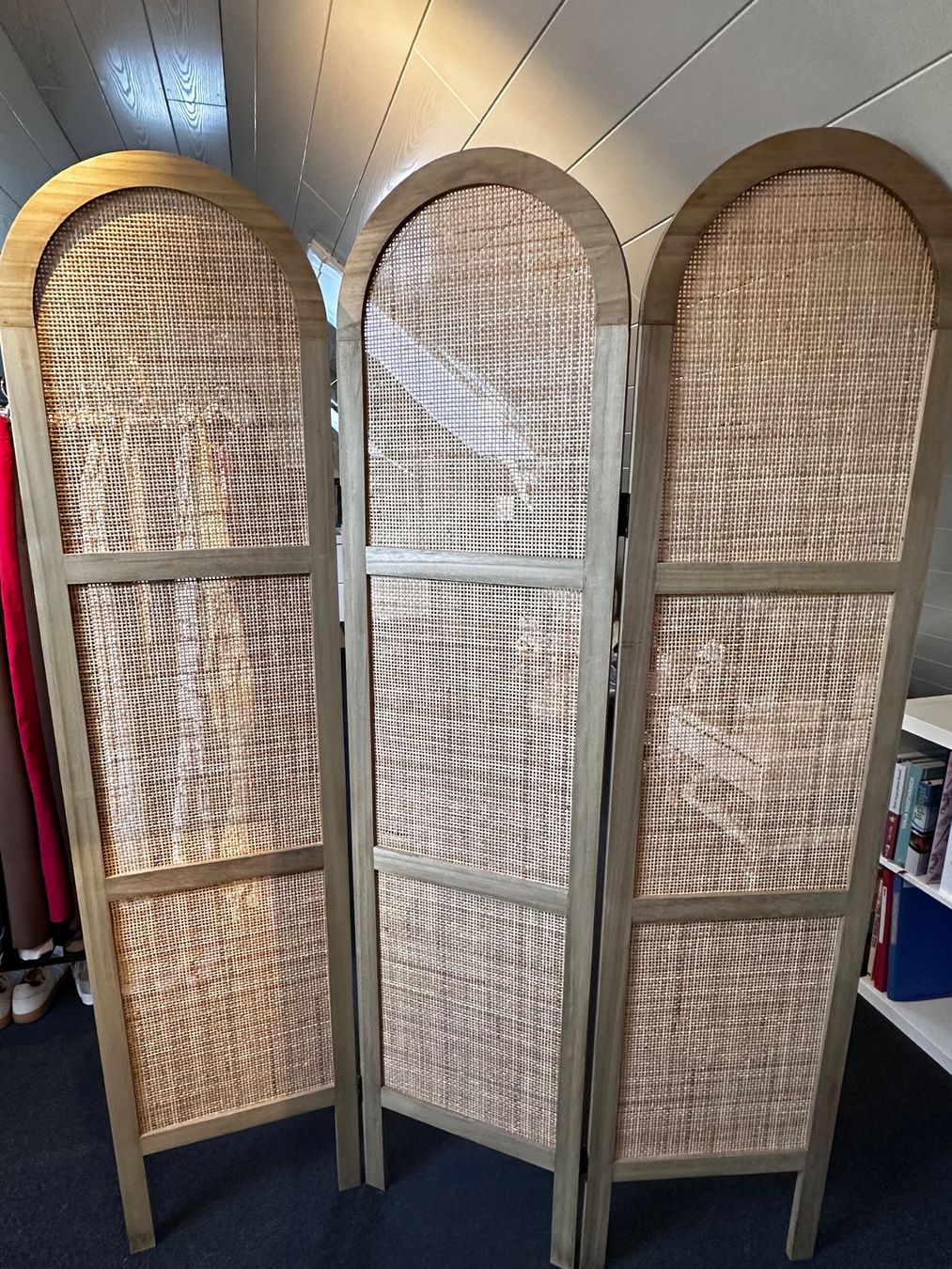 Paravent / Raumteiler aus Rattan, 3-teilig, Top Zustand (Neu (gemäss ...