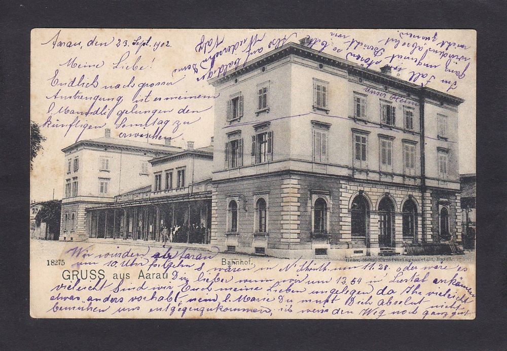 AARAU - Bahnhof, 1902 | Kaufen auf Ricardo