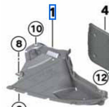 Abdeckung unten links BMW Artikel Nr. 51757340743 | Kaufen auf Ricardo