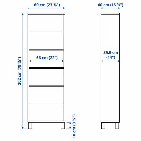 IKEA BESTÅ Regal 60x40x193 cm. (Gebraucht) in Basel für CHF 90 – nur ...