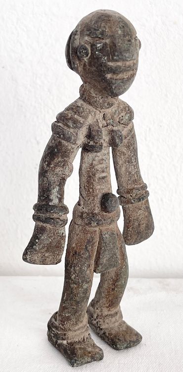 Rarität ausdrucksstarke Benin Bronze Skulptur Höhe 12 cm (Gebraucht) in ...