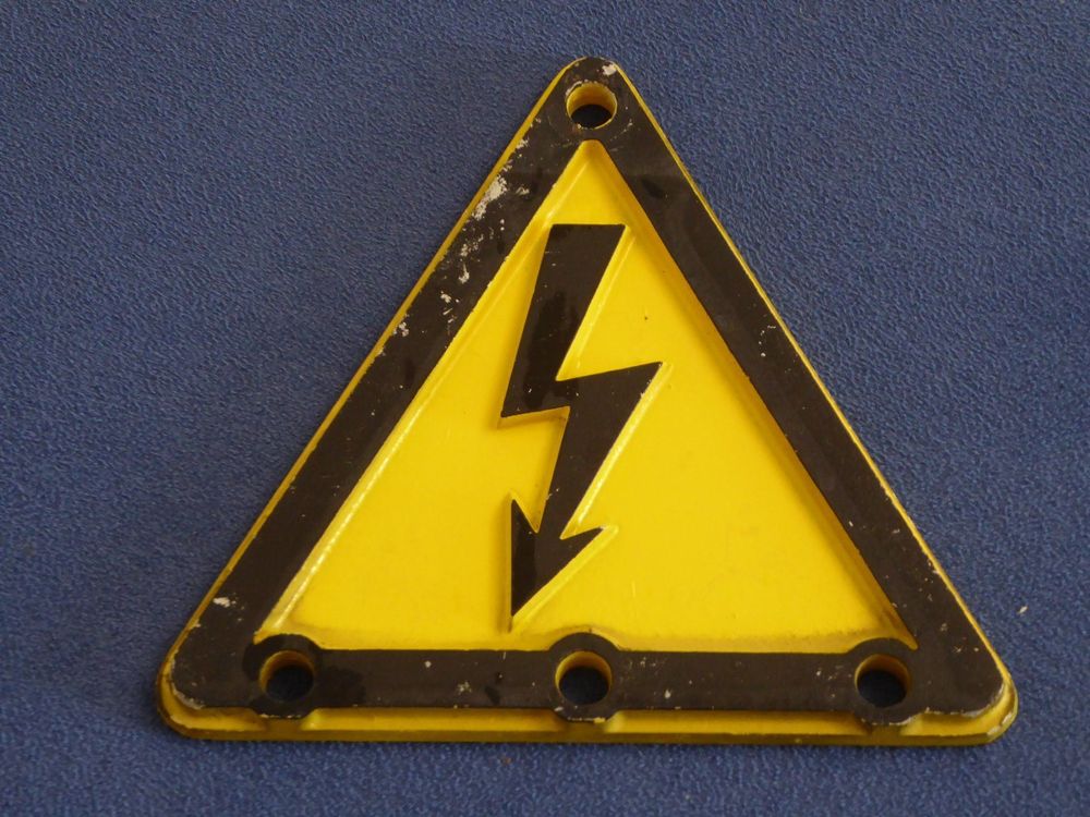 SBB Starkstromtafel original Alu Schild (Gebraucht) in Eschenbach SG ...