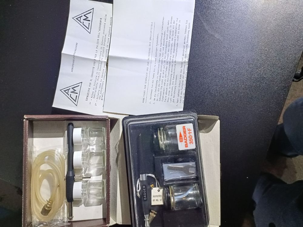 2 Spritzpistolenset für den Modellbau/ Modelleisenbahn . | Kaufen auf Ricardo