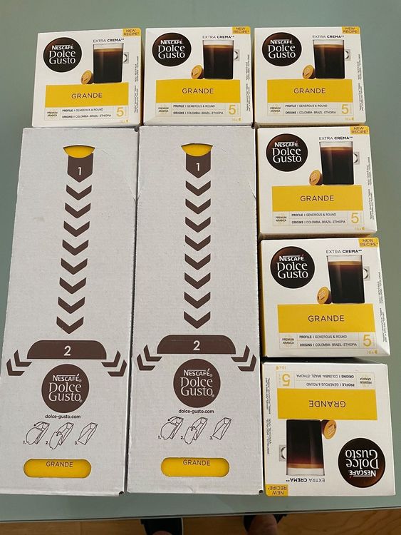 12 Packungen Dolce Gusto Grande Mhd. 01/2023 | Kaufen auf Ricardo