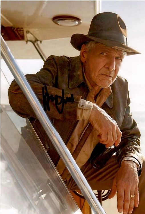 INDIANA JONES 2023 Harrison FORD / TOP AUTOGRAMM (Gebraucht) in Egg b ...