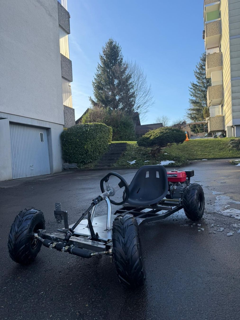 Go-Kart Eigenbau 6.5 PS Benzin lauffaehig (Neu (gemäss Beschreibung ...