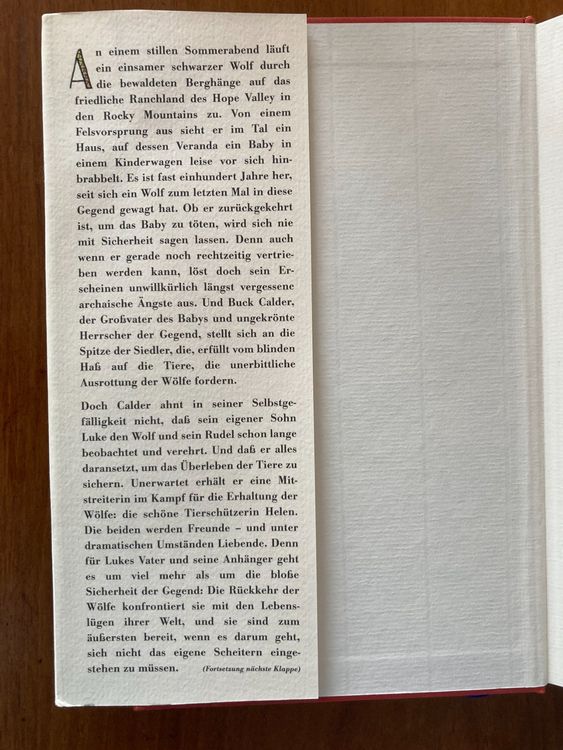 Im Kreis des Wolfs von Nicholas Evans geb. Buch 475 Seiten (Gebraucht) in Subingen für CHF 7 ...