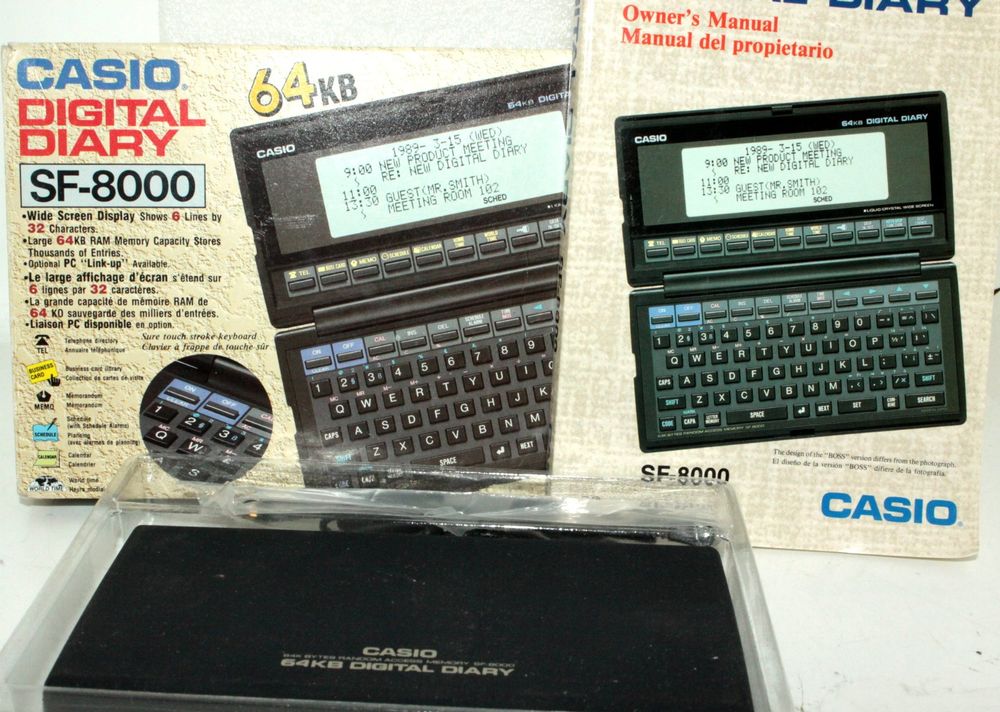RECHNER 64KB / CASIO DIGITAL DIARY SF-8000 + Anleitung + OVP | Kaufen ...