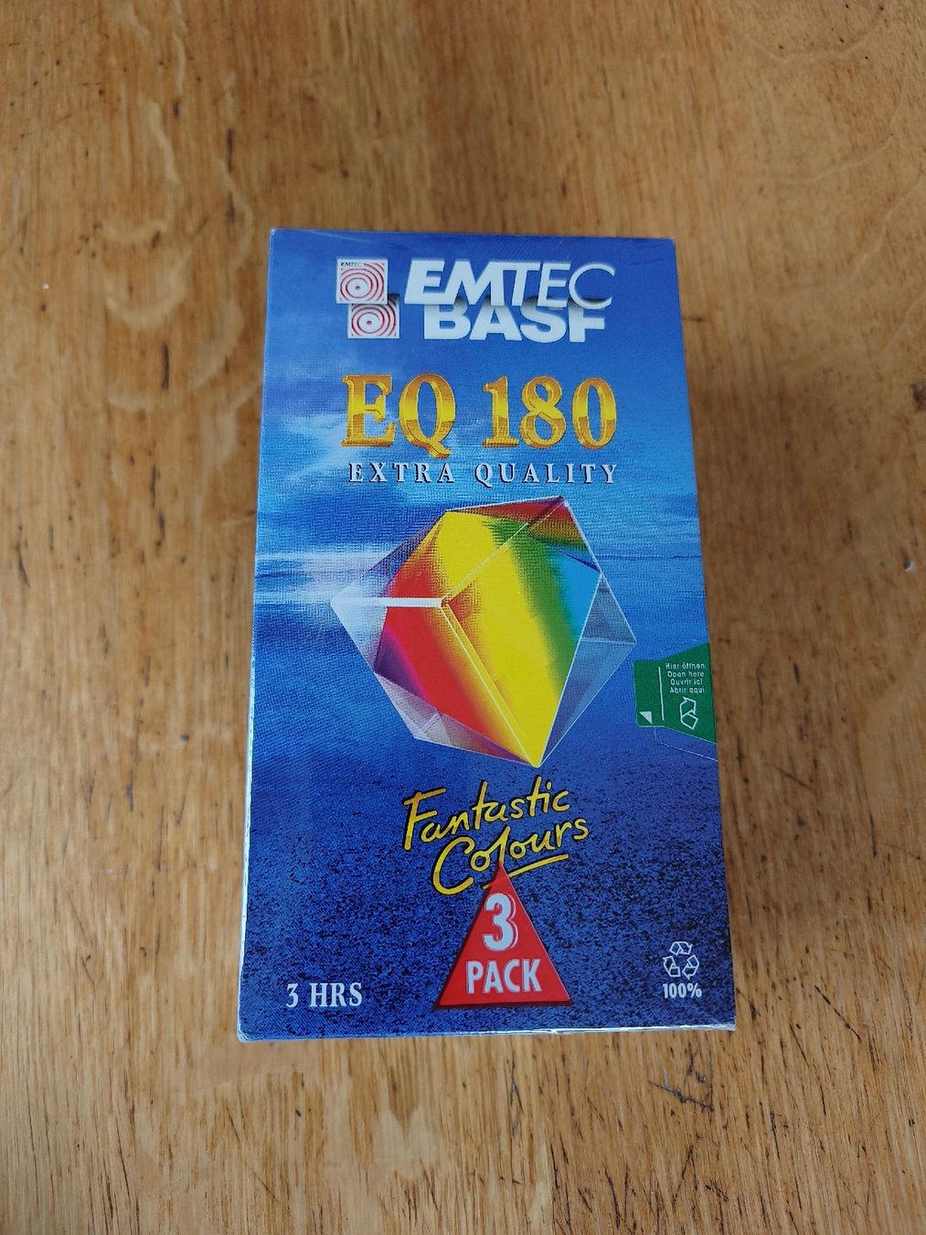 Emtec BASF EQ 180 VHS Kassetten, 3er Pack, Originalverpackt (Neu und originalverpackt) in ...