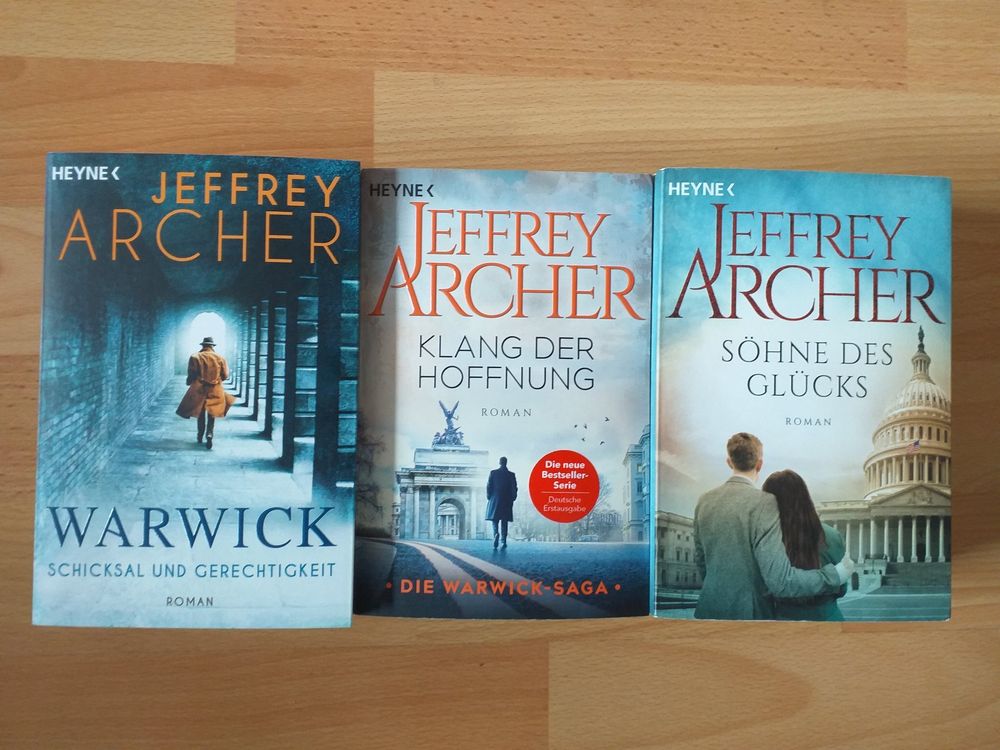 Jeffrey Archer Warwick Saga Bde. 1 & 2 Söhne des Glücks | Kaufen auf ...