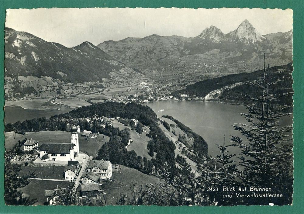 Seelisberg, Blick auf Brunnen, Urnersee, 1951 (Gebraucht) in Sargans für CHF 1 – mit Lieferung ...