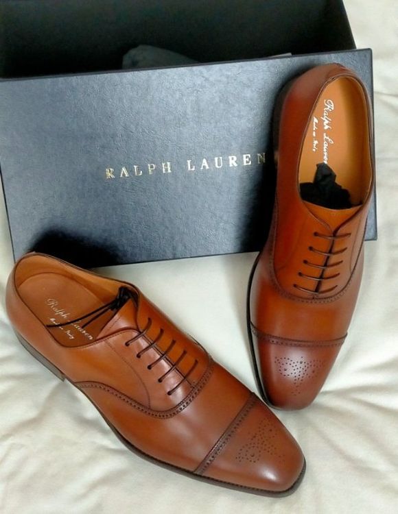 Ralph Lauren - Richelieu - Marron - EU 43.5 - Label Purple (Neu (gemäss ...