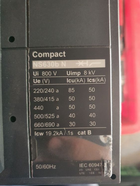 Schneider Electric Compact NS630b N Leistungsschalter (Gebraucht) in ...