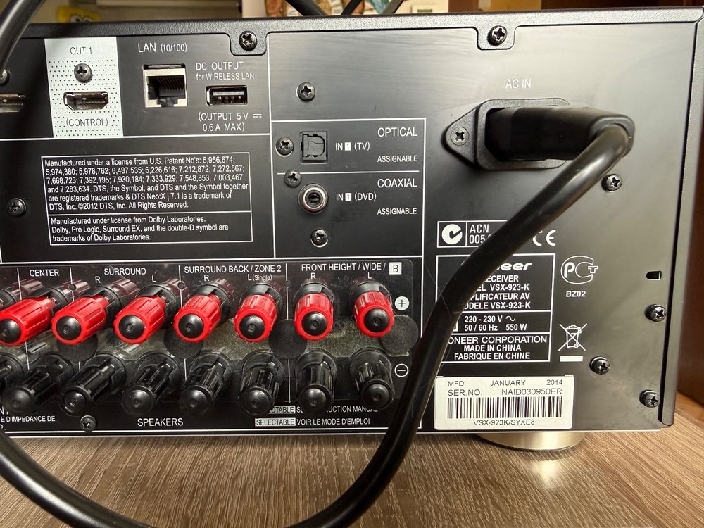 Pioneer AV Receiver VSX-923 7.2 channel + Remote control TOP (Gebraucht ...